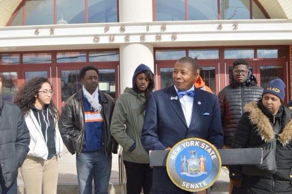 Sanders Hosts Press Conference to Celebrate School Victory - PS/ MS 42 ...