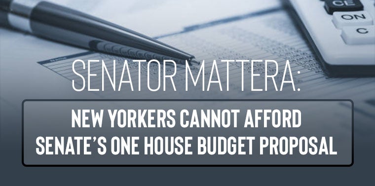 Statement From Senator Mario R. Mattera | NYSenate.gov