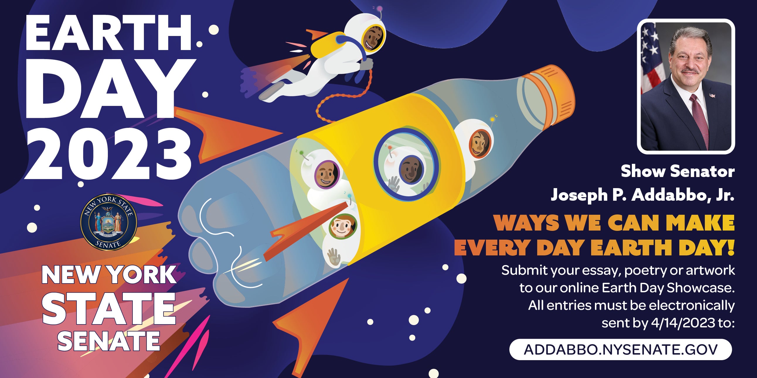 Students in Addabbo's district encouraged to create artwork for Senate Earth Day celebration ...