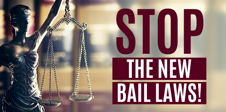 Seward Calls for Halt of New Bail Laws