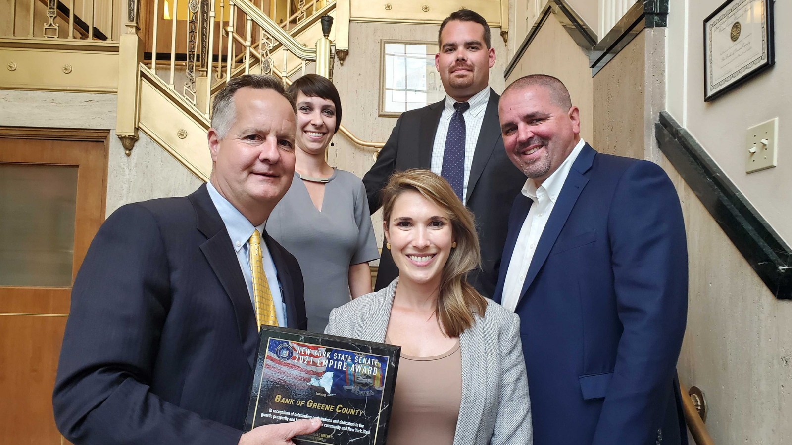 Senator Michelle Hinchey Presents Bank of Greene County with New York ...