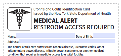 Crohn’s & Colitis ID Card Now Available Thanks to Felder-Paulin Bill