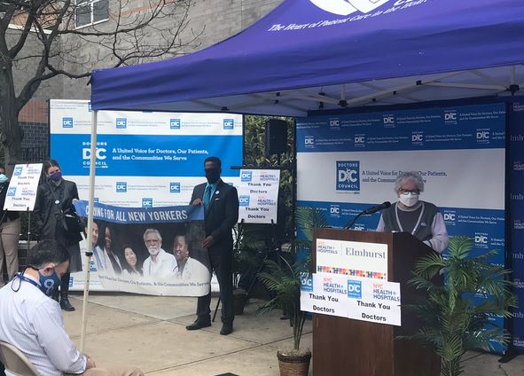 Senator Toby Ann Stavisky (D- 16th District), Speaks at a Doctor’s Day ...