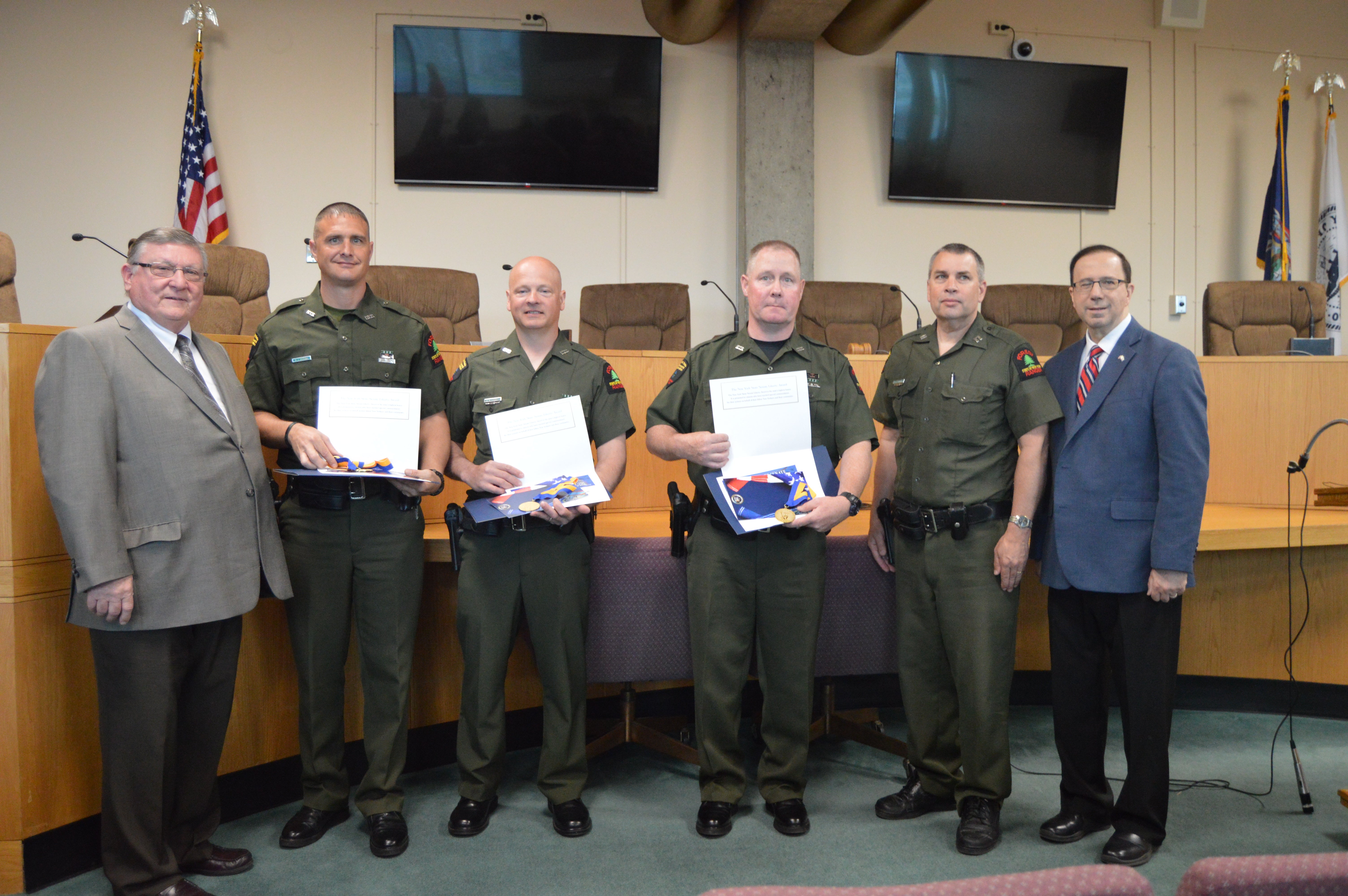 Sen. Griffo present Liberty Medals, honors rangers for exceptional acts ...