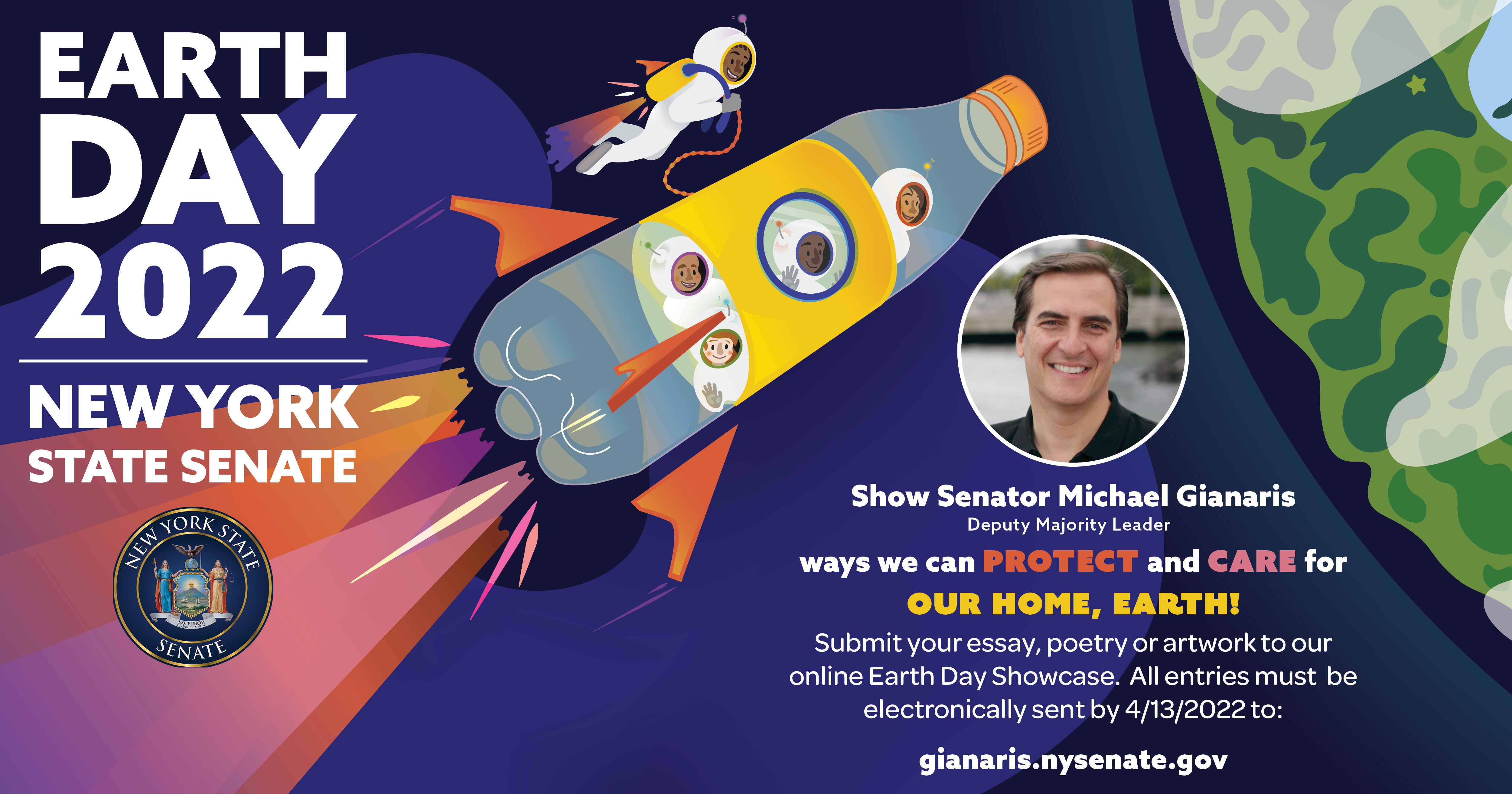 Senate Deputy Leader Gianaris Launches Annual Earth Day Poster ...