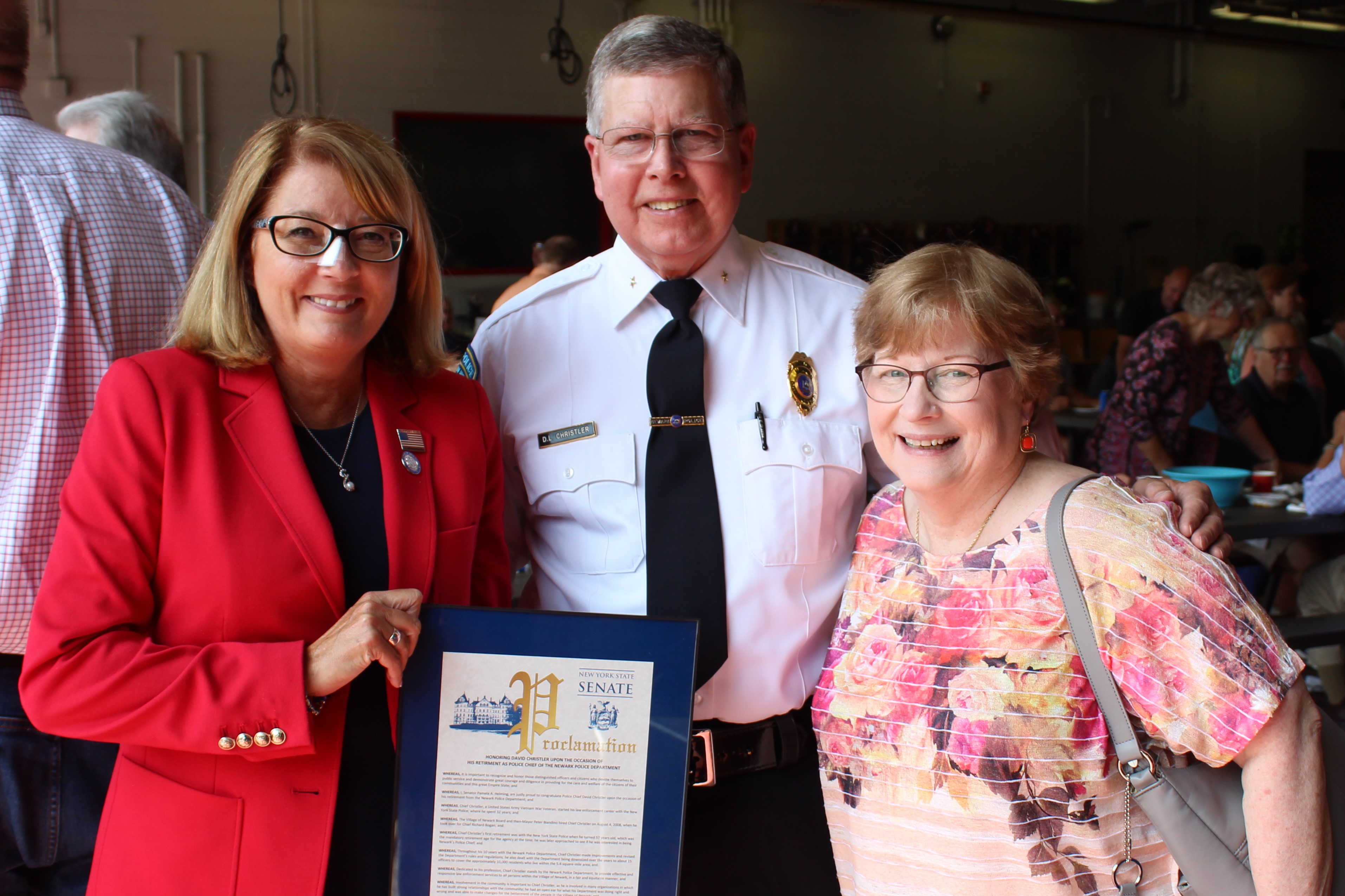Senator Helming Honors Retiring Newark Police Chief David Christler ...