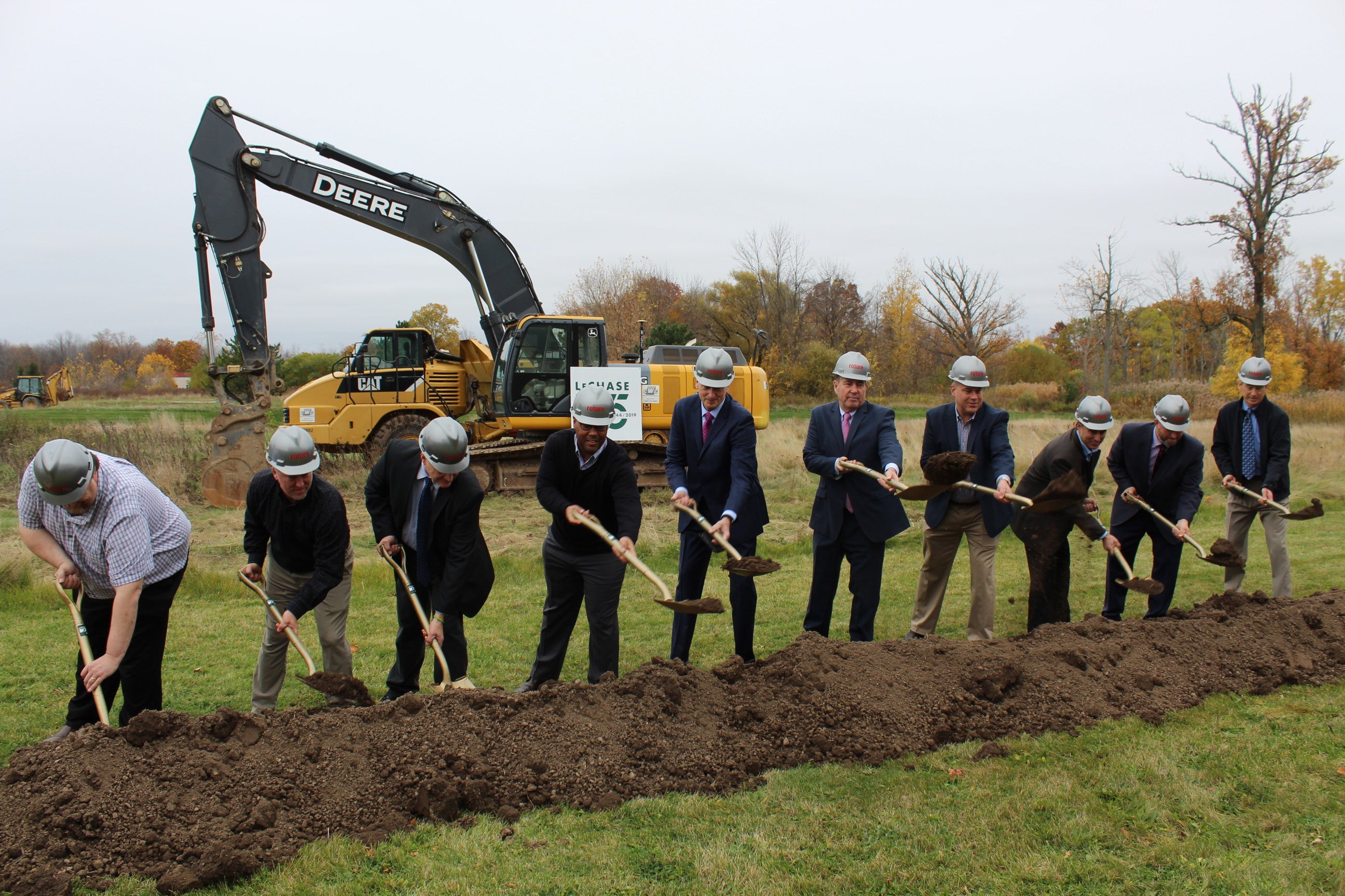 Senator Robach Helps Break Ground on Rotork Controls Expansion Project ...