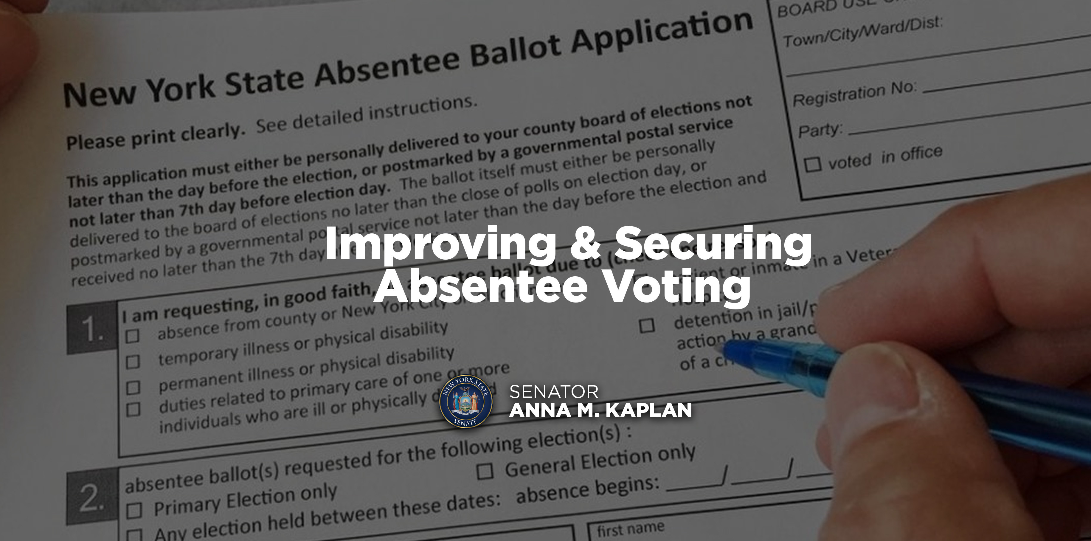 Senate Majority Passes Election Reforms Strengthening and Streamlining ...