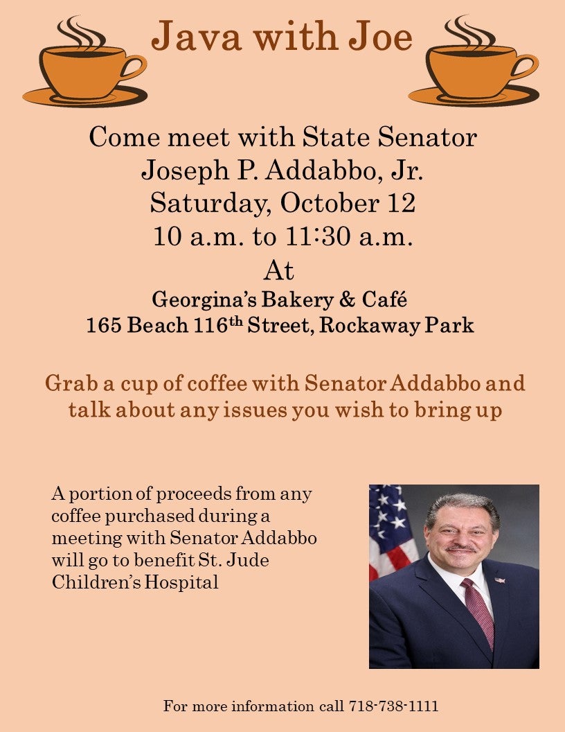 Java with Joe comes to the Rockaways | NYSenate.gov