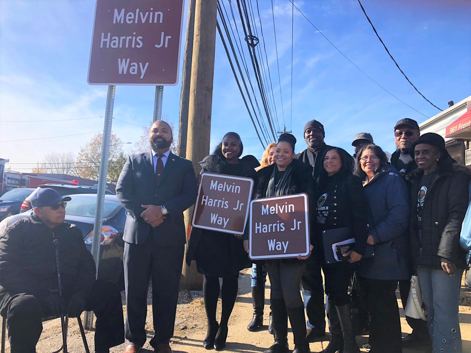 Part of Front Street Officially Renamed Melvin Harris, Jr. Way ...