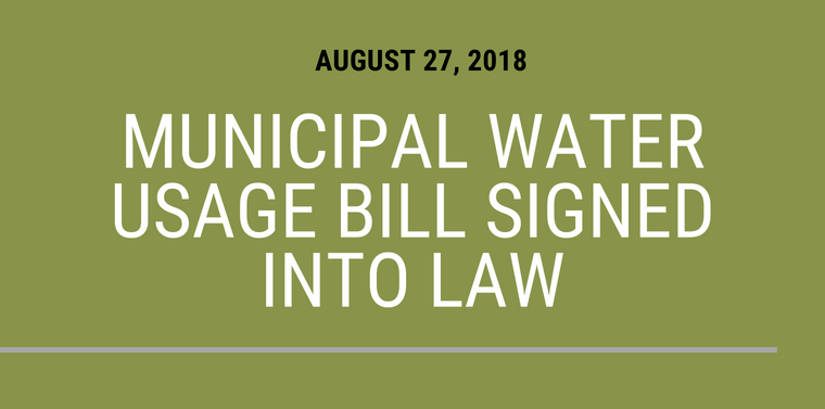 Municipal Water Usage Bill Signed into Law | NYSenate.gov
