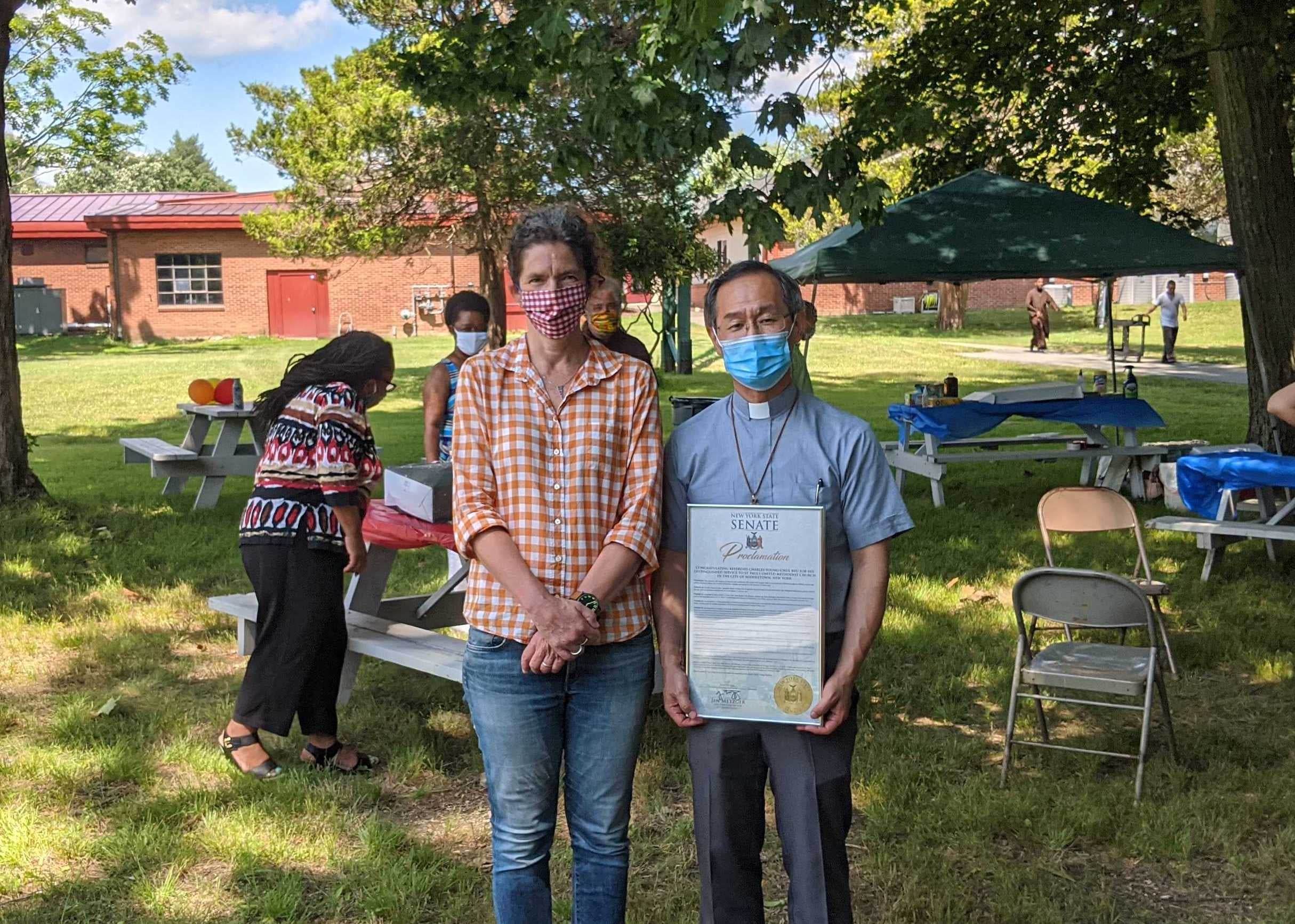Sen. Metzger Presents Pastor Charles Ryu with Senate Proclamation at ...