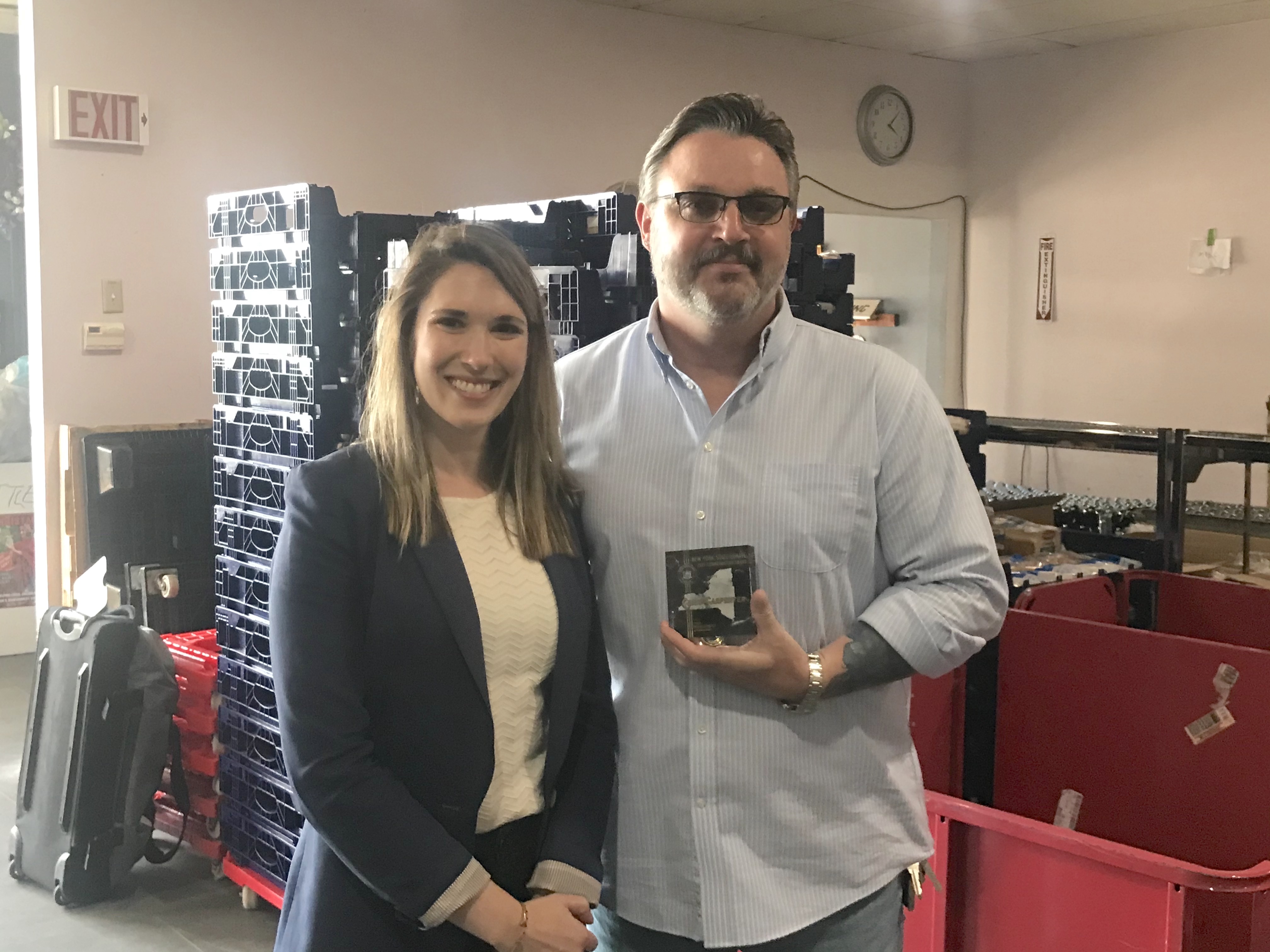 Senator Michelle Hinchey Presents Chris Carpenter, Principal Volunteer ...