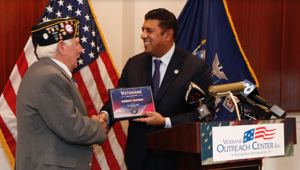 Senator Cooney Honors Robert Rapone, 2021 NYS Veterans Hall of Fame ...