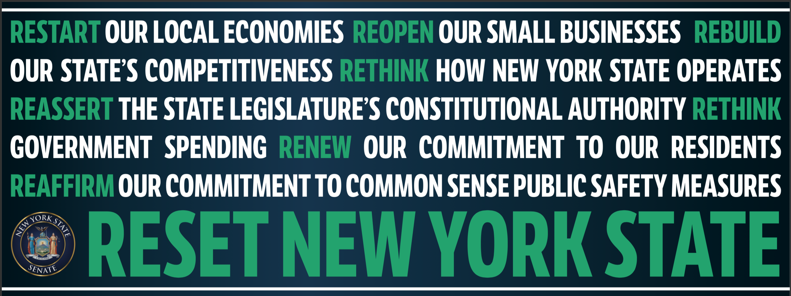 Senate Republican Conference Announces "Reset New York State" Plan | NYSenate.gov