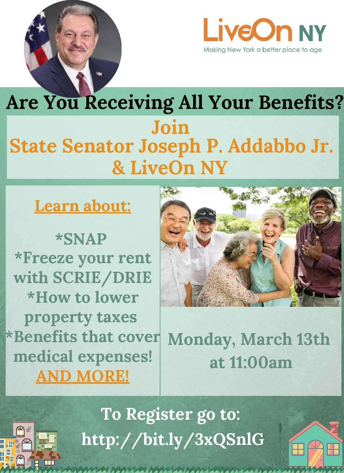 Addabbo invites LiveOn NY to host virtual presentation on benefits for ...