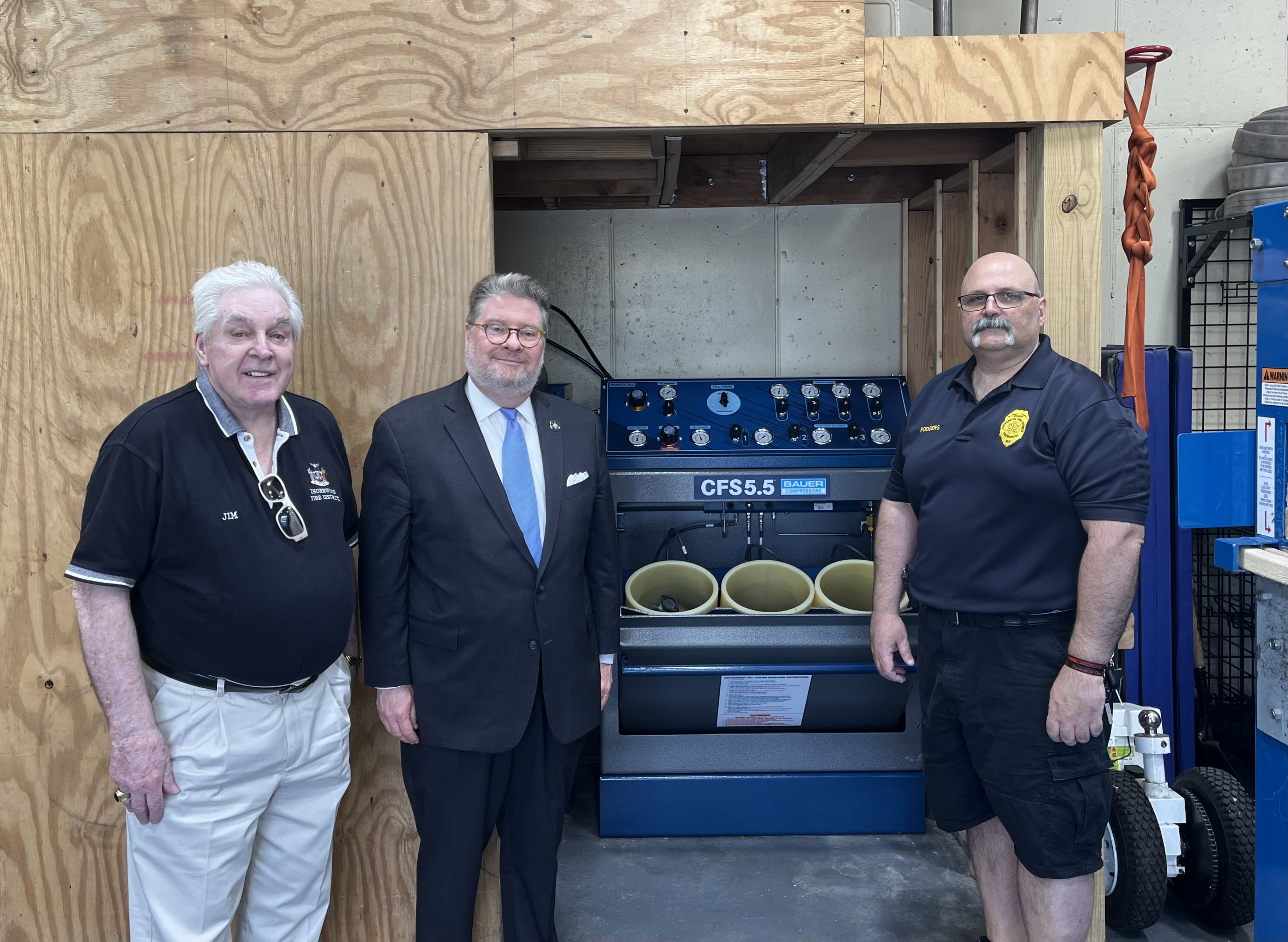 Harckham Inspects New Firefighting Equipment at Thornwood Fire ... Harckham Inspects New Firefighting Equipment at Thornwood Fire ...