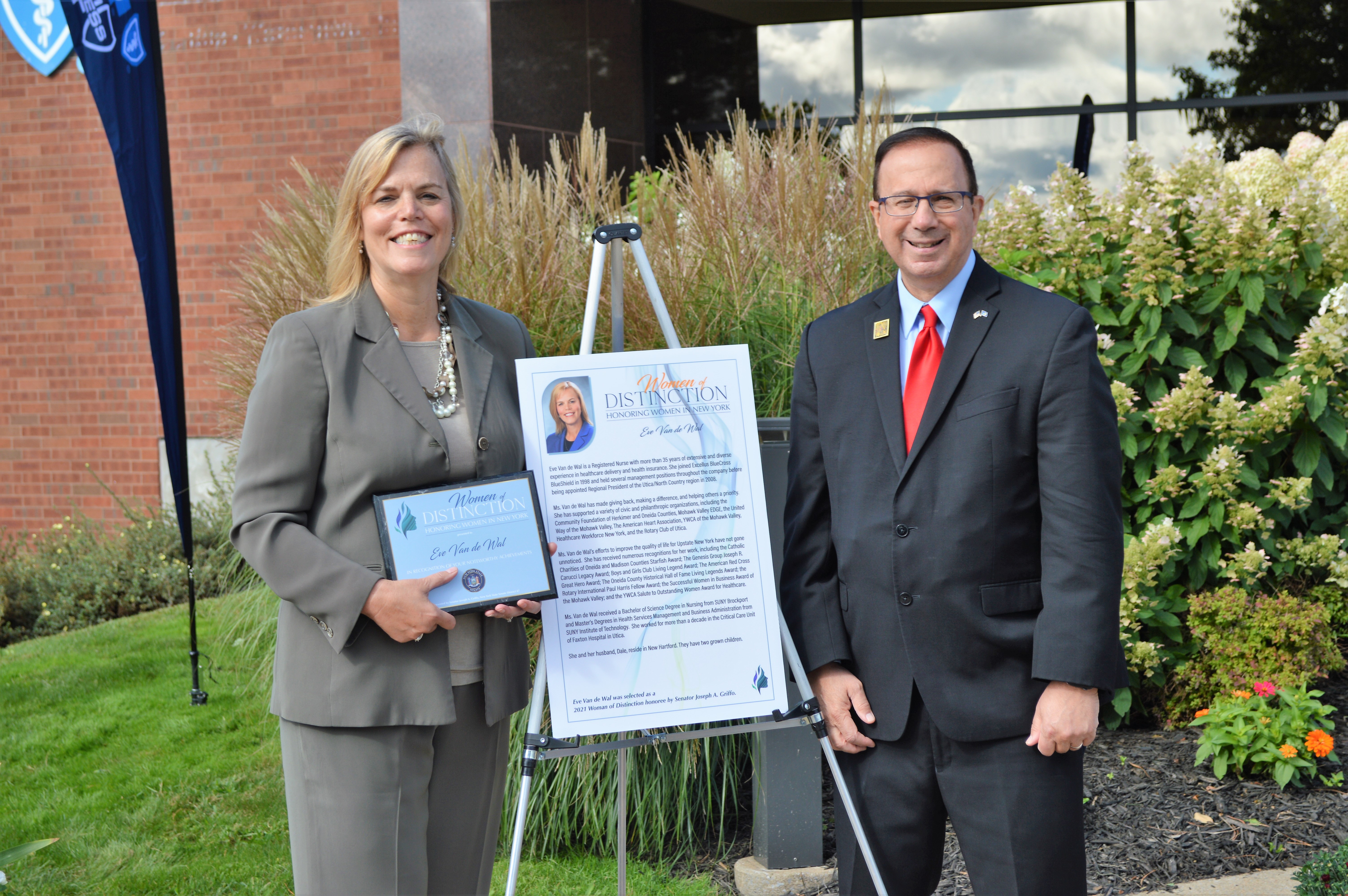Sen. Griffo honors Eve Van de Wal as a 2021 Woman of Distinction ...