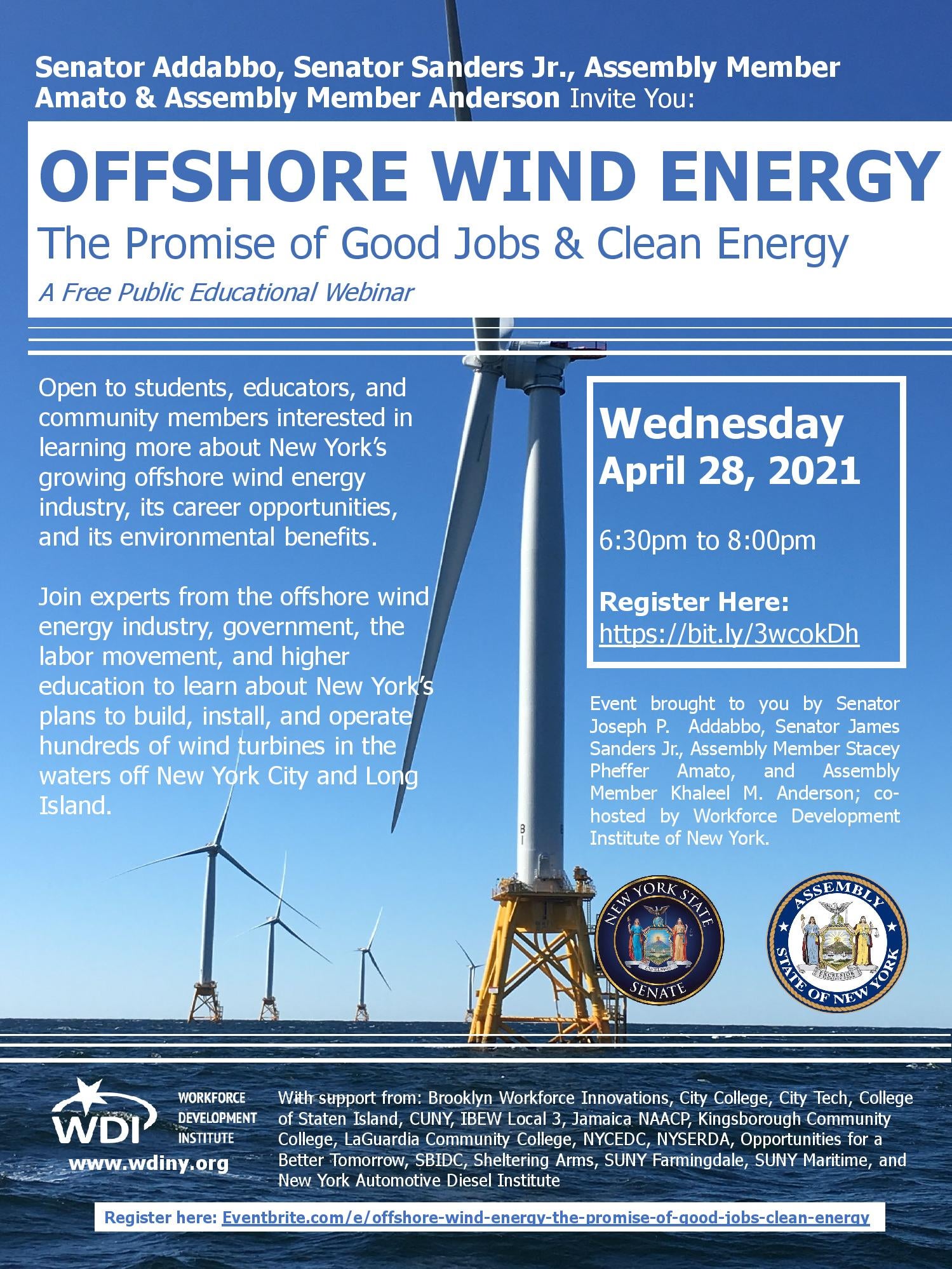 Addabbo to co-host free educational webinar on offshore wind energy ...
