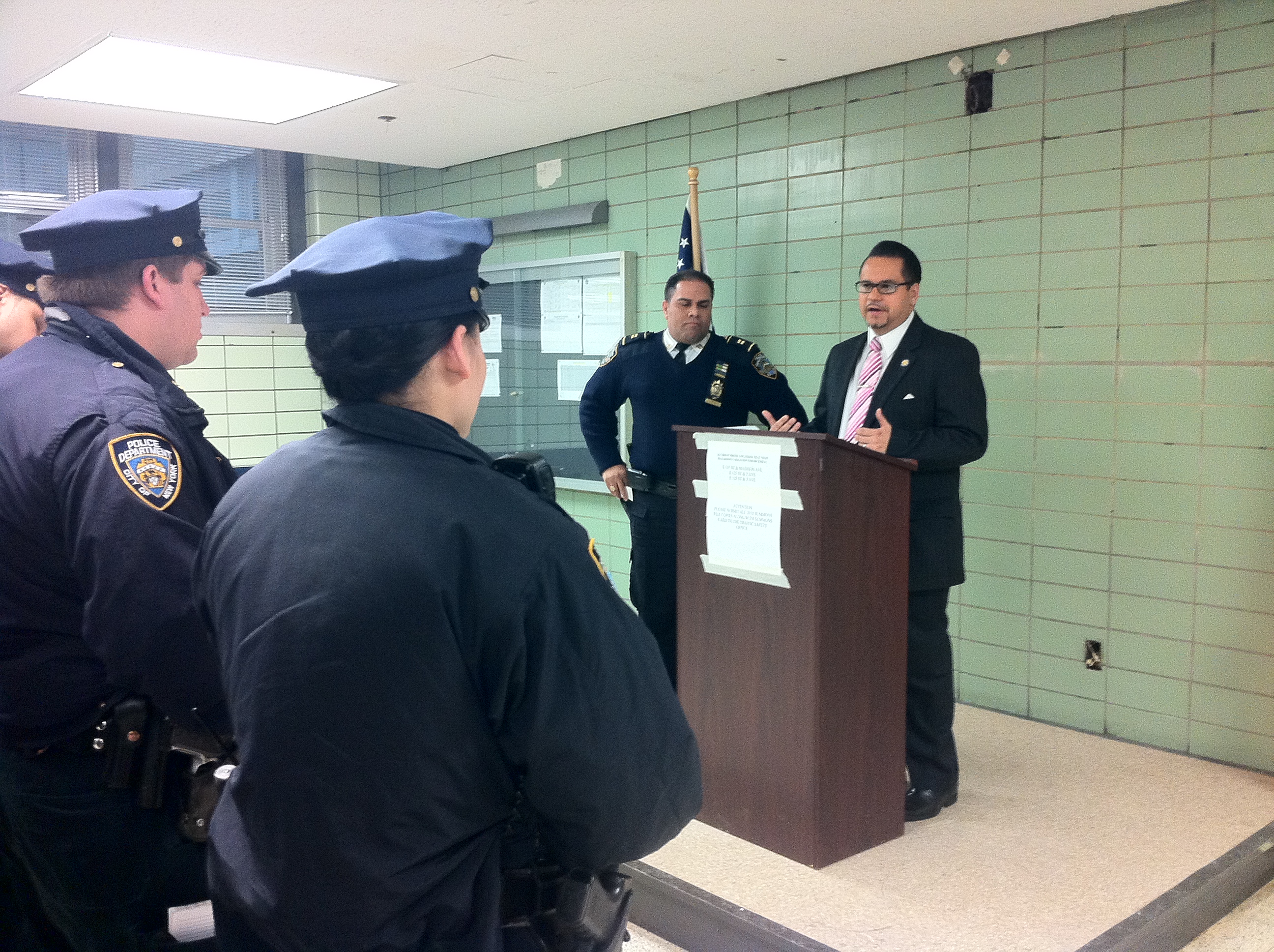 Senator Serrano Addresses Officers During 25th Precinct Roll Call ...