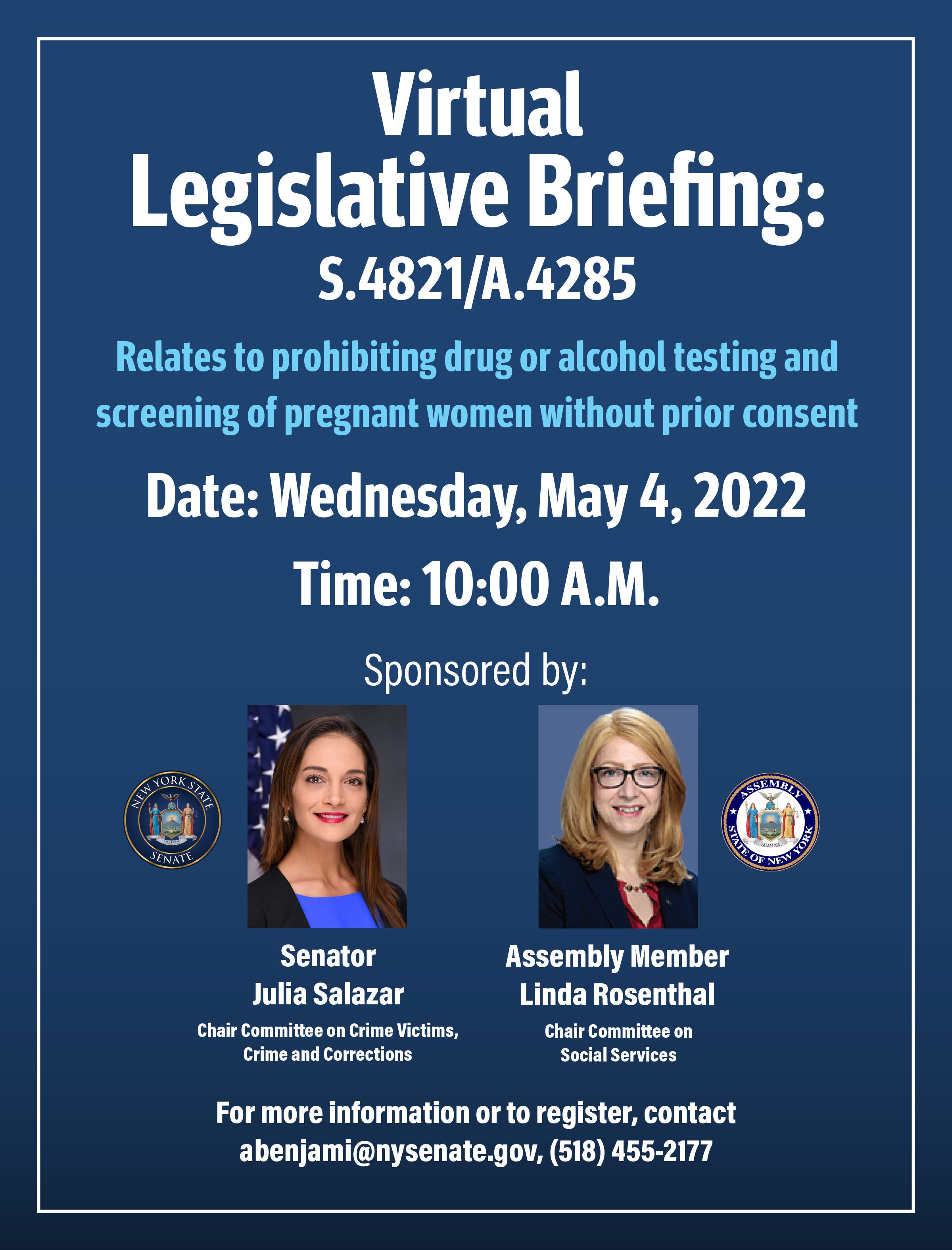 Senator Julia Salazar's Virtual Legislative Briefing | NYSenate.gov