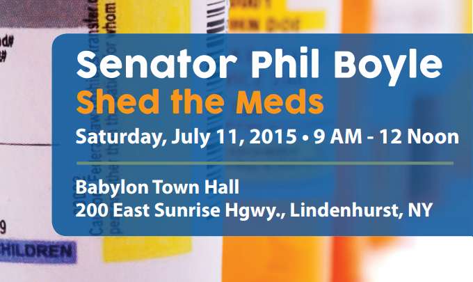 Senator Boyle Hosts Shed the Meds Event | NYSenate.gov