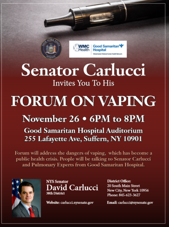 Senator Carlucci's Forum on Vaping | NYSenate.gov